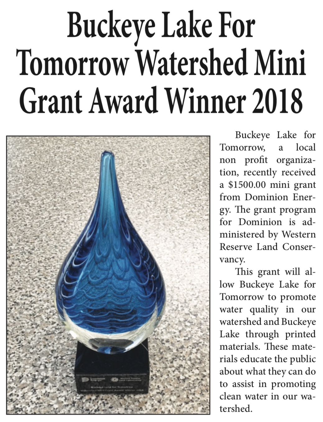 Buckeye Lake for Tomorrow | Enhanced quality of life through improved ...